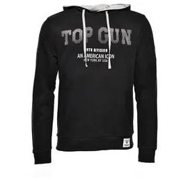 Kapuzenpullover Top Gun "TG20213008", Herren, Gr. 50M, schwarz, Obermaterial: 100% Baumwolle, Pullover Sweatshirt Hoodie