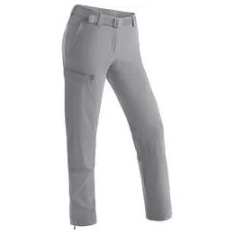 Funktionshose Maier Sports "Inara slim", Damen, Gr. 38, Normalgr&ouml;&szlig;en, grau (hellgrau), 90% Polyamid, 10% Elasthan, Hosen Funktionshose, Herren Wanderhose, atmungsaktive Outdoor-Hose, 4 Taschen, Slim Fit
