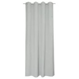 Vorhang Tom Tailor HOME "Dove Signature", grau, B:140cm H:250cm, Polyester, Gardinen, blickdicht
