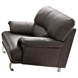 Sessel Trendmanufaktur "Cecilia, Loungesessel im italienischen Design, hoher Sitzkomfort", braun, B:112cm H:87cm T:89cm, Microfaser PRIMABELLE (100% Polyester);NaturLEDER (echtes Rindsleder) in Sitz und R&uuml;cken. Korpus in passendem Kunstleder SOFTLUX bezogen;Luxus-Microfaser ALCAZAR (100% Polyester);NaturLEDER: Bitte beachten Sie, dass Lederbez&uuml;ge mehr N&auml;hte aufweisen als Stoffbez&uuml;ge.;Kunstleder SO