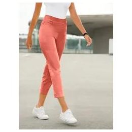 7/8-Jeans Inspirationen, Damen, Gr. 40, Normalgr&ouml;&szlig;en, orange (koralle), 56% Baumwolle, 31% Modal, 10% Polyester, 3% Elasthan, unifarben, 7/8-L&auml;nge, Jeans