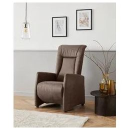 Sit & More TV-Sessel SIT & MORE "Melissa", braun (dunkelbraun), B:71cm H:113cm T:85cm, 100% Polyester, Sessel, wahlweise elektrisch oder manuell verstellbar, optional Aufstehhilfe