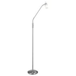 JUST LIGHT Stehlampe "MAX LED", silber (silberfarben), 1, H: 110cm, 1 Stk., Leuchten, wechselbares LED Leuchtmittel, Stehlampe