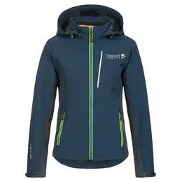 Softshelljacke DEPROC ACTIVE "NUNAVUT WOMEN", Herren, Gr. 50 (XL), blau (navy), 96% Polyester; 4% Elasthan, mit verstellbarem Klettverschluss, Jacken Softshelljacke, auch in Gro&szlig;en Gr&ouml;&szlig;en erh&auml;ltlich