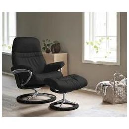 stressless "Sunrise" mit Signature Base, Gr&ouml;&szlig;e M, Gestell Schwarz, in 2 Lederqualit&auml;ten lieferbar
