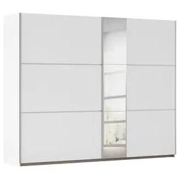 Schwebet&uuml;renschrank Rauch "Kleiderschrank Schrank Garderobe TOPSELLER ASTANA", wei&szlig; (alpinwei&szlig;), B:261cm H:210cm T:59cm, Holzwerkstoff, Schr&auml;nke, Schwebet&uuml;renschrank, mit 3 Spiegelelementen, Metallgriffleisten alufarbig MADE IN GERMANY
