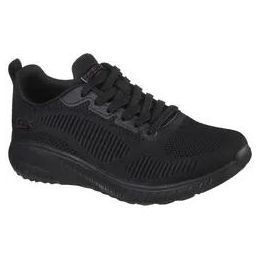 Sneaker Skechers "BOBS SQUAD CHAOS FACE OFF", Damen, Gr. 38, schwarz, Textil, Schuhe Sneaker, Freizeitschuh, Halbschuh, Schn&uuml;rschuh mit Komfort-Innensohle, Topseller