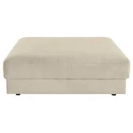 Sofa-Mittelelement Home Affaire "Bloomfield Mega Hocker in 2 Gr&ouml;&szlig;en", beige, B:109cm H:43cm T:114cm, 92% Polyester 8% Nylon, Polsterelemente, Sofa-Element, passende Erweiterung zur Serie "Bloomfield", als Mittelelement passend