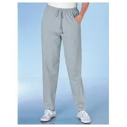 Relaxhose, Damen, Gr. 46, Normalgr&ouml;&szlig;en, grau, 95% Baumwolle, 5% Elasthan, 10% Polyester, 5% Elasthan, 85% Baumwolle, unifarben, lang, Hosen Relaxhose