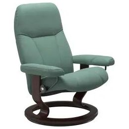 Relaxsessel stressless "Consul", gr&uuml;n (aqua gr&uuml;n paloma), B:76cm H:100cm T:71cm, Leder BATICK: BATICK ist ein leicht korrigiertes, durchgef&auml;rbtes und genarbtes M&ouml;belleder, bei dem die meisten Unebenheiten und Spuren in der Regel entfernt wurden.;Leder PALOMA: PALOMA ist ein durchgef&auml;rbtes Semianilin-M&ouml;belleder mit nat&uuml;rlicher Narbung.;ROHLEDER Stoff Q2 FARON: Ein fester zuverl&auml;ssiger Boucl&eacute; mit ei