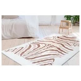 Hochflor-Teppich Calo-deluxe "Vogesen 400" Gr. 3, wei&szlig; (wei&szlig;, elfenbeinfarben), B:120cm H:30mm L:160cm, Kunstfaser, Teppiche, weiche Haptik, Wohnzimmer
