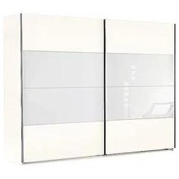 Schwebet&uuml;renschrank wimex "Easy", wei&szlig; (wei&szlig;, wei&szlig;glas), B:270cm H:210cm T:65cm, Schr&auml;nke, Schwebet&uuml;renschrank, mit Teilglas