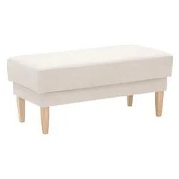 Hockerbank Home Affaire "Scalea", beige (creme, buche), B:110cm H:51cm T:55cm, Hocker
