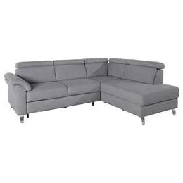 Sit & More Ecksofa SIT & MORE "Arngast L-Form", grau, B:245cm H:84cm T:194cm, Sofas, Ecksofa, inklusive Kopfteilverstellung und Federkern