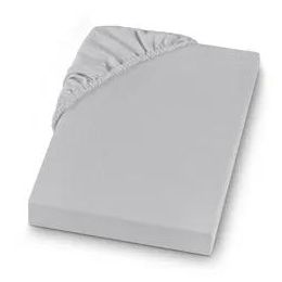 Spannbettlaken SETEX "Feinbiber in Gr. 70x140, 90x200, 140x200 oder 180x200 cm", silber (silberfarben), B:200cm L:200cm, Feinbiber, Obermaterial: 100% Baumwolle, Bettlaken, Spannbettlaken, f&uuml;r Matratzen bis 23 cm H&ouml;he, Winter, Bettlaken