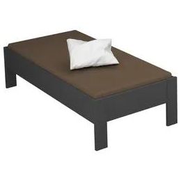 Futonbett Rauch "Aditio", grau (graumetallic), B:96cm H:50cm L:208cm, Betten, Futonbett, ohne Kopfteil