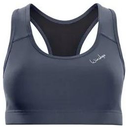 Sport-Bustier WINSHAPE "Functional Comfort Sport-BH SB102C", Damen, Gr. L, Normalgr&ouml;&szlig;en, grau (anthrazit), 85% Polyester, 15% Elasthan, BHs, mit herausnehmbaren Pads