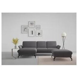 Sit & More Ecksofa SIT & MORE "Fashion L-Form", braun (espresso), B:253cm H:84cm T:165cm, Sofas, Ecksofa, wahlweise mit Kopfteilverstellung und Vorziehsitz, motorisch