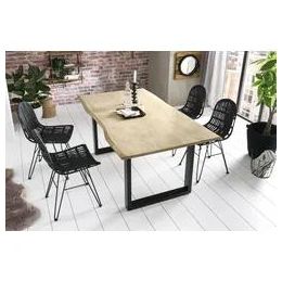 SIT-M&Ouml;BEL Esstisch SIT "Tops&Tables", schwarz (natur, schwarz, antikschwarz, hell gek&auml;lkt), B:160cm H:77cm T:85cm, Tische, Esstisch