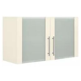 Wiho-K&uuml;chen Glash&auml;ngeschrank WIHO K&Uuml;CHEN "Ela", beige (front und korpus: magnolia), B:100cm H:56,5cm T:35cm, Schr&auml;nke, Glash&auml;ngeschrank, Breite 100 cm
