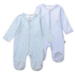 Strampler Liliput, Jungen, Gr. 74/80, EURO-Gr&ouml;&szlig;en, blau (hellblau), 100% Baumwolle, Overalls, 2er-Pack mit niedlichen Motiven