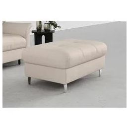 Sit & More Hocker SIT & MORE "Marano", beige (creme), B:102cm H:43cm T:67cm, 100% Polyester, Hocker, Hocker, mit Stauraum