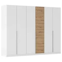 Dreht&uuml;renschrank Rauch "Kleiderschrank Schrank Garderobe W&auml;scheschrank Schlafzimmer BELLEZZA", wei&szlig; (wei&szlig;, eiche artisan), B:271cm H:210cm T:54cm, Holzwerkstoff, Schr&auml;nke, Kleiderschrank Dreht&uuml;renschrank, inkl. Schubkasteneinsatz, W&auml;scheeinteilung und weiterem Zubeh&ouml;r