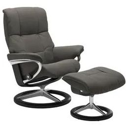 stressless "Mayfair" Sessel mit Hocker, mit Hocker, mit Signature Base, Gr&ouml;&szlig;e S, M & L, Gestell Schwarz
