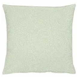 Dekokissen Apelt "7907 Uni Paisley" Gr. 2, blau (t&uuml;rkis, unifarben), B:48cm L:48cm, Kunstfaser, Polyester, Dekokissen_Sitzkissen_Kissenh&uuml;llen, Kissenh&uuml;lle mit F&uuml;llung, 1 St&uuml;ck