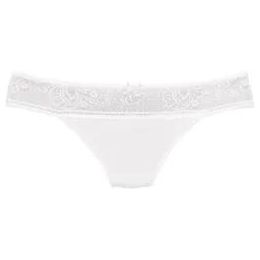 String Lascana "Luciana", Damen, Gr. 44/46, beige (creme), Spitze, Obermaterial: 87% Polyamid, 13% Elasthan, k&ouml;rpernah, Unterhosen String, mit feiner Spitze