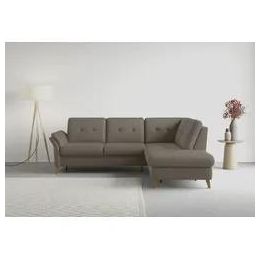 Sit & More Ecksofa SIT & MORE "G&ouml;teborg", braun (savannah), B:250cm H:90cm T:226cm, Sofas, Ecksofa, inkl. Sitztiefenverstellung, wahlweise mit Bettfunktion & Bettkasten