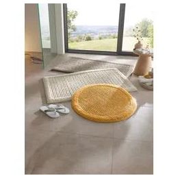 Badematte Heine HOME Gr. 2, beige (ecru), rechteckig (50cm x 90cm ), 1 Stk., Badematten, Badematte