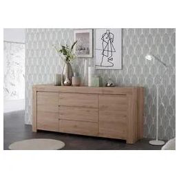 Sideboard Home Affaire "Firenze", braun (eichefarben cadiz), Sideboards, Sideboard, Breite 184 cm
