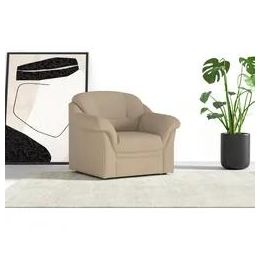 Sessel DOMO collection "Montana komfortabel und zeitlos, bequeme Armlehnen", braun (coffee), B:98cm H:84cm T:82cm, 92% Polyester, 8% Nylon, Sessel, Sessel