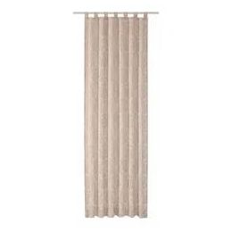 Vorhang WIRTH "Medina" Gr. 3, beige, B:135cm H:225cm, Baumwolle, Polyester, Gardinen