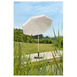 Sonnenschirm Schneider Schirme "Ibiza, TOPSELLER", beige (natur), Obermaterial: 100% Polyester, Standschirme, abknickbar, ohne Schirmst&auml;nder