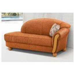 Ottomane Home Affaire "Milano, bequemes solit&auml;r Sofa im Landhaus-Stil, B/T/H 181/79/83cm", orange (terrakotta), B:181cm H:83cm T:79cm, Chenille (70% Polyacryl, 30% Polyester);Chenille (70% Polyacryl, 30% Polyester) auf Korpus und Zierkissen, Sitz und R&uuml;cken im Blumenmuster &raquo;Paradise&laquo; (100% Polyester), Sofas, Ottomane