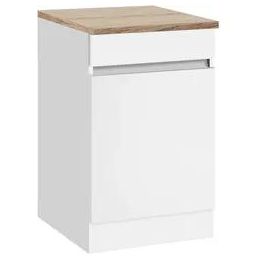 Sp&uuml;lenschrank Optifit "Roth", grau (wei&szlig;, wei&szlig;, wildeichefarben), B:50cm H:88cm T:60cm, Schr&auml;nke, Sp&uuml;lenschrank, Breite 50 cm