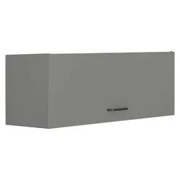 Klapph&auml;ngeschrank Optifit "Elga", grau (basaltgrau, basaltgrau), B:90cm H:35,2cm T:34,9cm, Holzwerkstoff, Schr&auml;nke, reite 90 cm, mit Metallgriff und 1 Klappe
