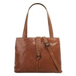 SPIKES & SPARROW Shopper SPIKES & SPARROW, Damen, Gr. B/H/T: 34cm x 27cm x 7cm onesize, braun (cognac), Leder, Taschen Shopper, echt Leder