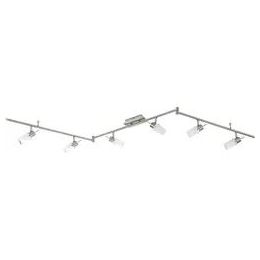 JUST LIGHT Deckenleuchte "MAX LED", silber (silberfarben), 6, 1 Stk., Leuchten, wechselbares LED Leuchtmittel, Deckenspot Deckenstrahler