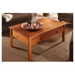 Couchtisch OTTO HOME "Lisa, TOPSELLER", braun (kirschbaumfarben), B:110cm H:42cm T:70cm, Tische, Couchtisch, mit gro&szlig;er Schublade, Breite 110 cm, Landhausstil