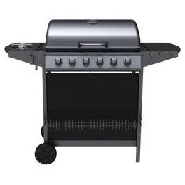 Gasgrill Tepro "Hampton 6", schwarz, B:122,5cm H:97,7cm T:55,4cm, Grills, BxTxH: 122,5x55,4x97,7 cm