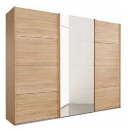 Schwebet&uuml;renschrank Rauch "Kleiderschrank Schrank Garderobe Schlafzimmerschrank TUBONA", braun (struktureichefarben hell), B:271cm H:230cm T:62cm, Holzwerkstoff, Schr&auml;nke, Schwebet&uuml;renschrank, inkl. Schubkasteneinsatz und zus&auml;tzlichen Einlegeb&ouml;den MADE IN GERMANY