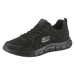Sneaker Skechers "Track-Scloric", Herren, Gr. 45, schwarz, Leder, Textil, Schuhe Sneaker, Freizeitschuh, Halbschuh, Schn&uuml;rschuh mit Skechers Memory Foam, Topseller