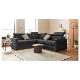 Sit & More Ecksofa SIT & MORE "Bologna L-Form", braun (espresso), B:247cm H:84cm T:227cm, Sofas, Ecksofa, Kopfteilverstellung, wahlweise mit Bettfunktion und Schubkasten