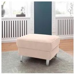 Sit & More Hocker SIT & MORE "Texel", beige (creme), B:75cm H:47cm T:63cm, Kunstleder SOFTLUX;Luxus-Microfaser ALTARA NUBUCK (100% Polyester);Struktur (100% Polyester), Hocker, Hocker