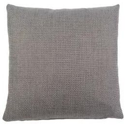 G&ouml;zze Dekokissen G&Ouml;ZZE "Dallas", silber (silberfarben, unifarben), B:50cm L:50cm, Obermaterial: 100% Polyester, Dekokissen_Sitzkissen_Kissenh&uuml;llen, in vielen Farben
