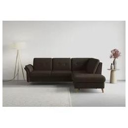 Sit & More Ecksofa SIT & MORE "G&ouml;teborg", braun (dunkelbraun), B:250cm H:90cm T:226cm, Sofas, Ecksofa, inkl. Sitztiefenverstellung, wahlweise mit Bettfunktion & Bettkasten