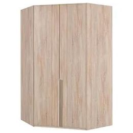 Eckkleiderschrank wimex "New York", braun (struktureichefarben hell), B:90cm H:208cm T:125cm, Schr&auml;nke, Eckkleiderschrank, 208 oder 236cm hoch